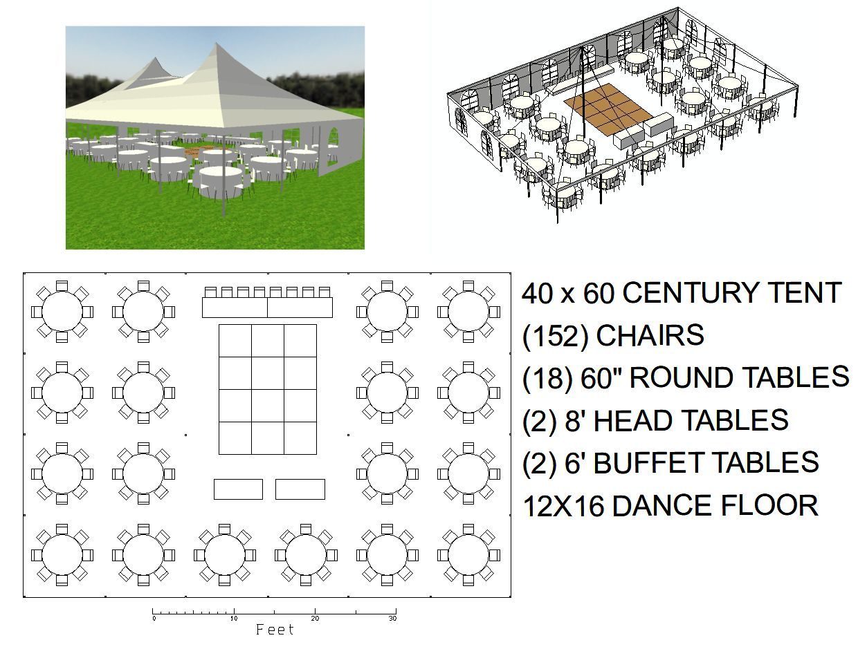 Tent Layout - Comet Party Rentals Bounce House katy TX