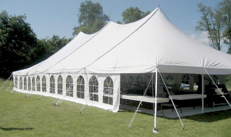 40x80 Pole Tent $1900 W/ Walls - Comet Party Rentals Bounce House katy TX